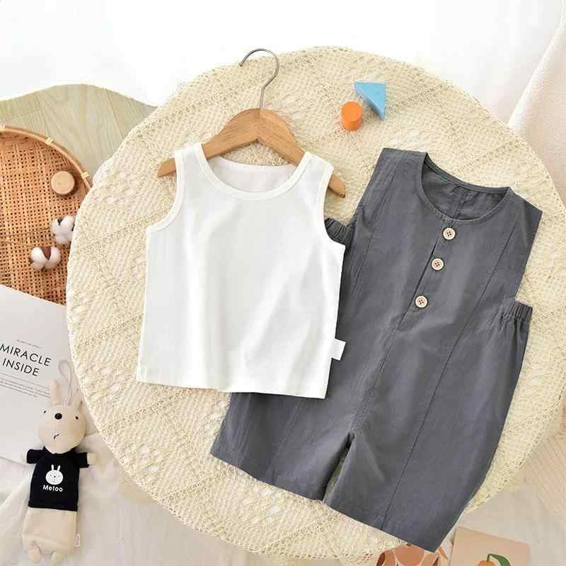 ・安全等級: A類・生地: 綿・袖丈: ノースリーブ・対象: 新生児(0~1歳、80cm以下)・性別: 男女兼用・フード: なし・厚さ: 薄手・主な素材: 綿・素材構成: 綿・留め具: プルオーバー・スタイル: 韓国風・種類: ショートロン...