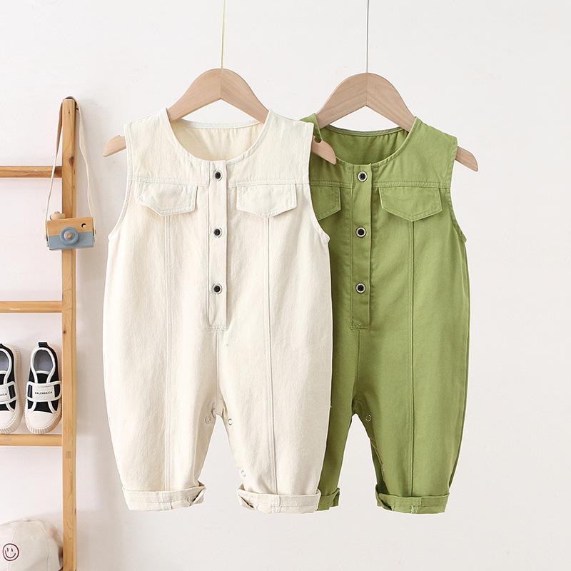 ・スタイル: 韓国版・生地: 綿・安全レベル: A・パンツ丈: 長ズボン・主な素材: 綿80%・対象: 男女兼用・対象年齢: 1～3歳 (80～100cm)・シーズン: 春、秋・種類: サスペンダーパンツ・股: 開襠・生地加工: 柔らか о...