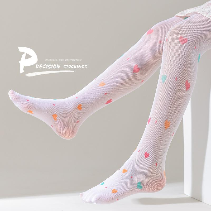 ・安全等级: B类・儿童袜类别: 普通袜・童袜工艺: 網目・童袜功能: その他・筒高: 連褲・是否有跟: 有・是否脚踩: 否・厚薄: 薄手・图案: 漫画、水玉・主面料成分: ナイロン・平车针距12~14针/3cm: 否・毛头/雑余线头是否修...