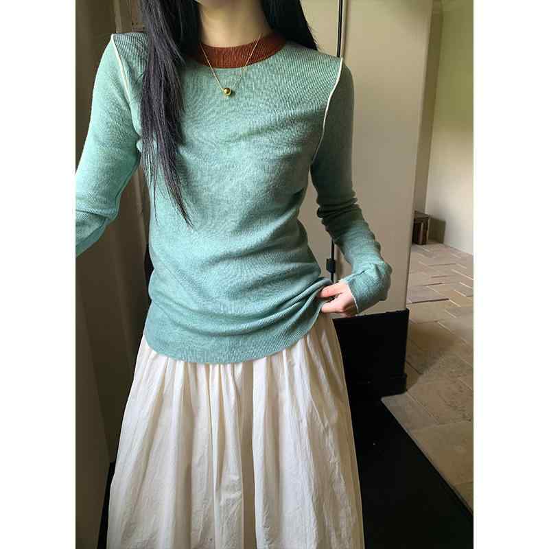 ・素材: ポリエステル44%、アクリル30%、ナイロン20%、メリノウール6%・柄: ストライプ、格子柄・厚さ: 薄手・組み合わせ: ワンピース・スタイル: プルオーバー・フィット: スリム・袖丈: レギュラー・襟の形: スクエアネック・袖...