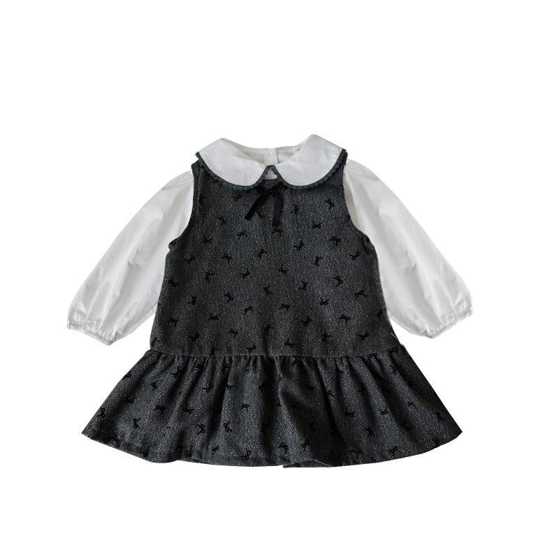 ・スタイル: スウィート・生地: ポリエステル・スカート種類: サスペンダースカート・安全レベル: B・主な生地の組成: ポリエステル95%・対象性別: 女の子・適した年齢: 中 ছোট儿 (3〜8歳、100〜140cm)・パターン: その...