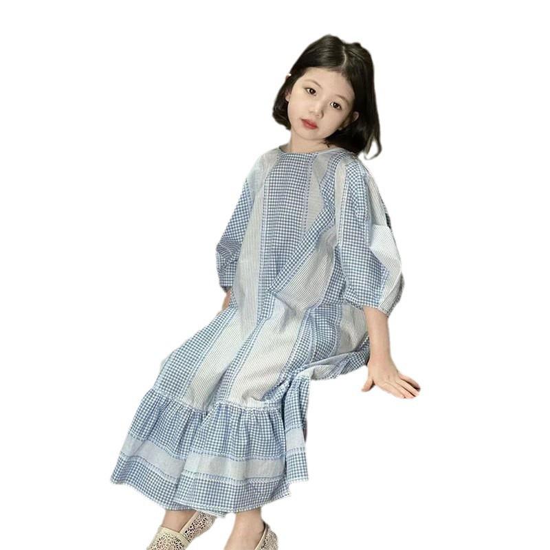 ・カテゴリ: ワンピース・素材: ポリエステル100%・対象: 女の子・柄: 無地・スタイル: キャミソール・スカートの形状: 不規則・カラー: ブルー・サイズ: 90cm, 100cm, 110cm, 120cm, 130cm, 140c...