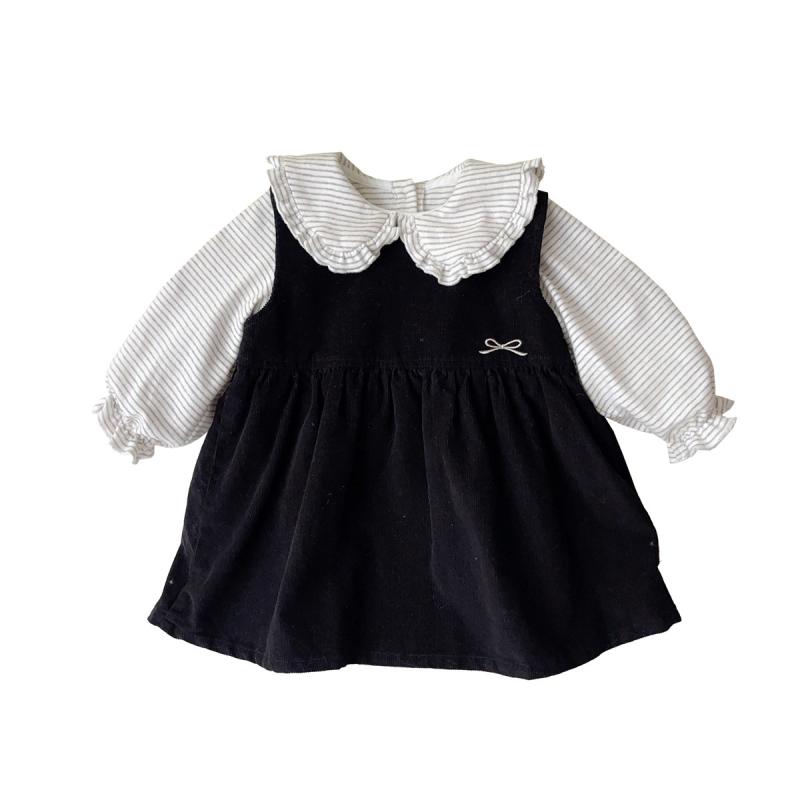 ・商品カテゴリ: 子供用セットアップ・性別: 女児・スタイル: 韓国風・セット内容: スカート、インナー・アイテム数: 2点・袖丈: 長袖・厚さ: 普通・柄: 無地・素材: 綿混紡・主な素材: 綿100%・安全レベル: A・クロージャー: ...