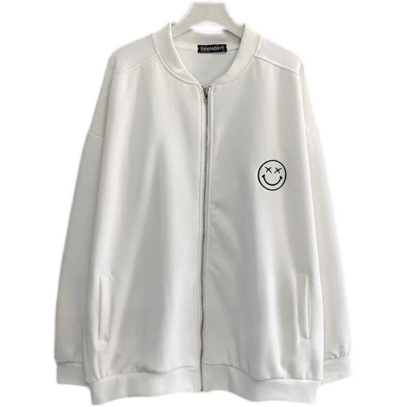 ・カテゴリ: パーカー/スウェット・スタイル: 日韓カジュアル・デザイン: カーディガン・シルエット: ルーズ・組み合わせ: シングル・着丈: ミドル丈(65-80cm)・袖丈: 長袖・袖タイプ: レギュラー袖・ネックライン: スタンドカラ...