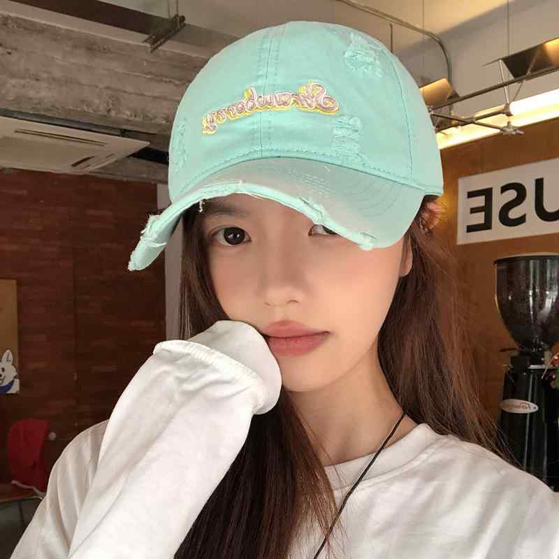 ・カテゴリ: キャップ・スタイル: 自然、田園風、韓版韓式、清新甜美・主な素材: 綿質・帽頂: 円頂・帽檐: 広檐・カラー展開: 薄荷緑、米白色、黒色、青色、粉色・サイズ展開: 均码（55-59cm）・機能: 透気、遮陽