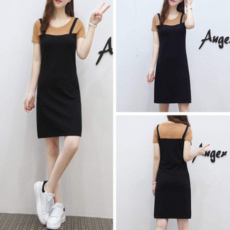 ・項目名: 柄・値: 無地・項目名: 製法・値: 立体裁断・項目名: 組み合わせ形式・値: フェイクレイヤード・項目名: スカート丈・値: ミドル丈・項目名: ウエスト・値: ミドルウエスト・項目名: 流行の要素・値: 切り替え・項目名: ...