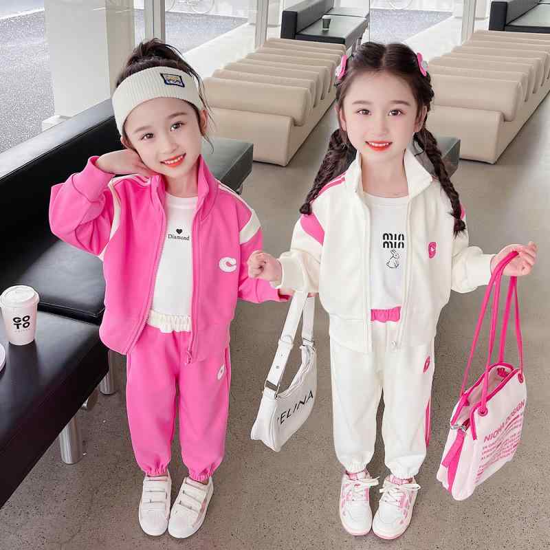 ・商品カテゴリ: 子供用セットアップ・対象: 女児・スタイル: カジュアル・セット内容: トップス、ボトムス・袖丈: 長袖・パンツ丈: 長ズボン・生地加工: 柔らか обработка・厚さ: 普通・柄: ストライプ、文字、抽象柄、プリント...
