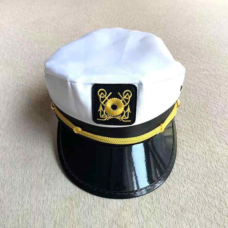 ・カテゴリ: 海军帽・流行要素: 環形・帽子頂部スタイル: 平頂・帽子つばスタイル: 大つば・カラー展開: 警察帽白色,警察帽銀標藏青,警察帽銀標黒色,警察帽金標黒色,警察帽金標藍色,警察帽布標黒色,警察帽布標藍色,警察帽黒白格黒色,警察帽...