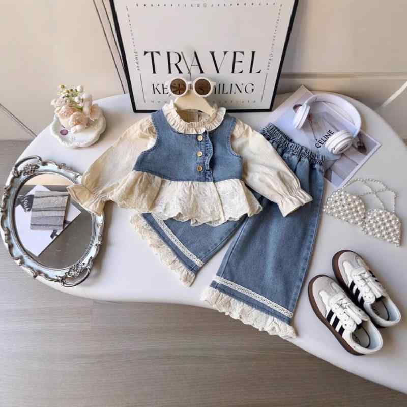 ・対象: 女児・スタイル: 韓国風・セット内容: パンツ・対象年齢: 1~3歳 (80~100cm)・シーズン: 夏、春、秋・袖丈: 長袖・フード: なし・パンツ丈: ロングパンツ・生地加工: 柔らか・厚さ: 普通・柄: 無地・実物撮影: ...