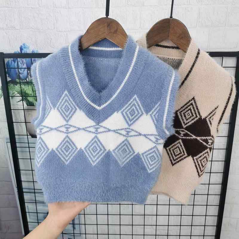 ・カテゴリ: 子供用馬甲・スタイル: 韓国風・対象: 男女兼用・素材: 水貂毛100%・生地加工: 柔らか обработка・デザイン: プルオーバー・柄: 抽象・厚さ: 厚手・フード: なし・要素: トレンド・安全レベル: A・インナー...