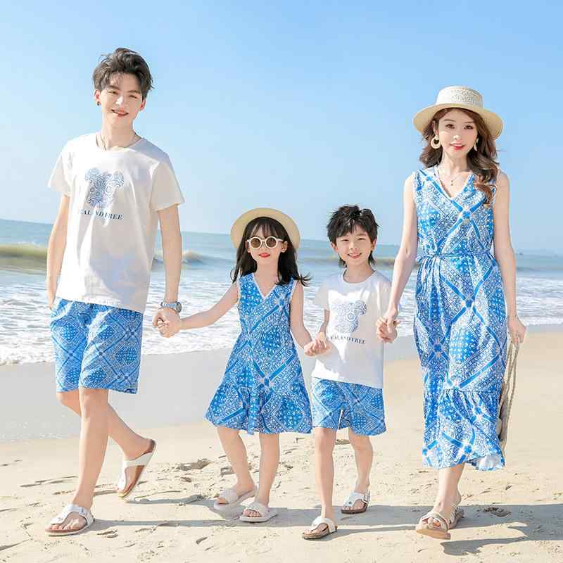 ・親子服の種類: スカート、セットアップ・対象: 男女兼用、家族・スタイル: スイート・柄: 花柄・厚さ: 普通・実写画像: モデルあり・要素: 親子・生地: 綿・メイン生地の組成: ポリエステル繊維・メイン生地の組成含有量: 95%・安全...