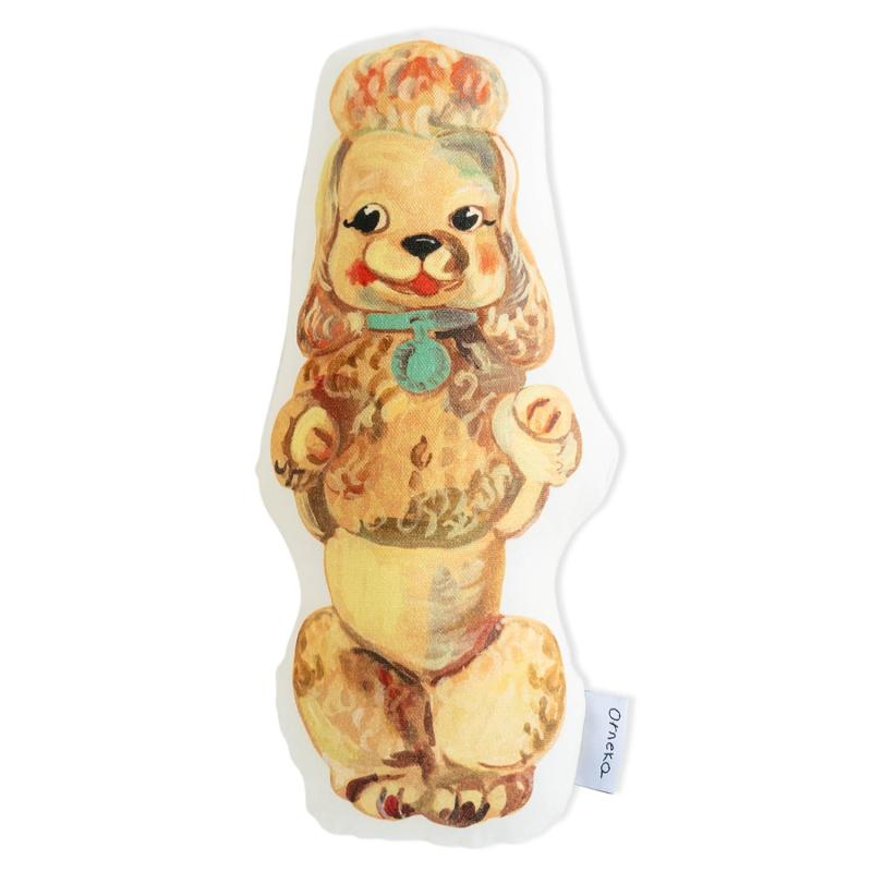 オルネコ Nathalie Lete ケリケリクッション POODLEネコちゃんが蹴って遊ぶぬいぐるみです。フランスの女性アーティスト、ナタリー・レテさんによるイラスト。飾っても可愛いデザイン。クッションの上部に仕掛け入り。押すとネコが好き...