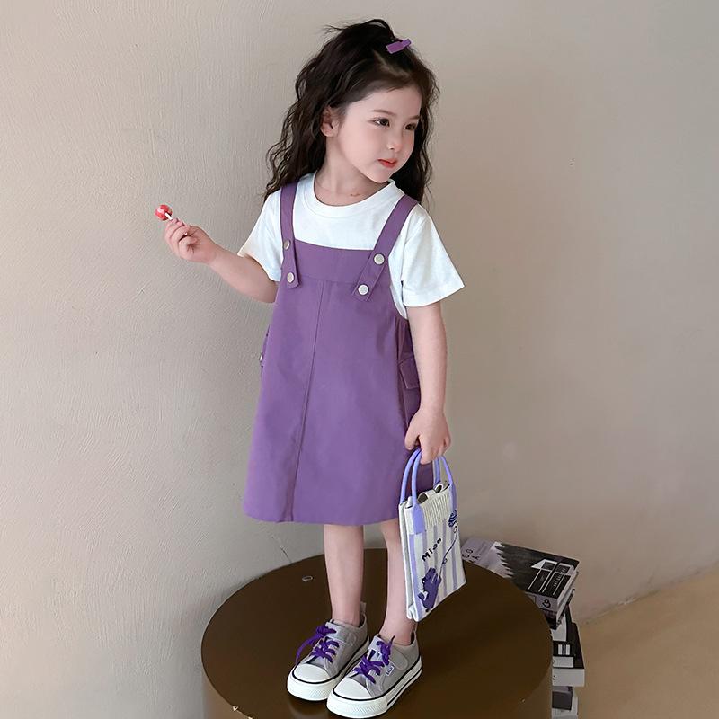 ・商品カテゴリ: 子供用セットアップ・対象: 女児・スタイル: カジュアル・セット内容: スカート、トップス・袖丈: 半袖・厚さ: 薄手・柄: 文字・素材: 綿混紡・主素材: 綿80%・対象年齢: 3～8歳・対象身長: 90cm、100cm...