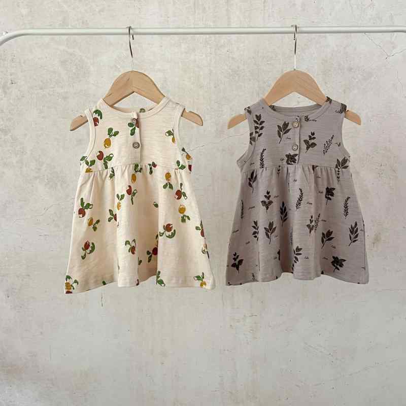 ・カテゴリ: ベビー服・スタイル: 欧米・素材: 綿95%・スカートの種類: サスペンダースカート・対象: 女児・対象年齢: 1～3歳 (80～100cm)・柄: カートゥーン、花柄・生地加工: プリント・スカートのタイプ: Aライン・色:...