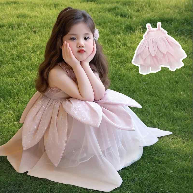 ・スタイル: プリンセス・生地: 化学繊維混紡・スカートの種類: キャミソールスカート/タンクトップスカート・安全レベル: B類・主な生地の成分: ポリエステル繊維・主な生地の成分含有量: 100%・適用性別: 女児・適した年齢: 中小の子...