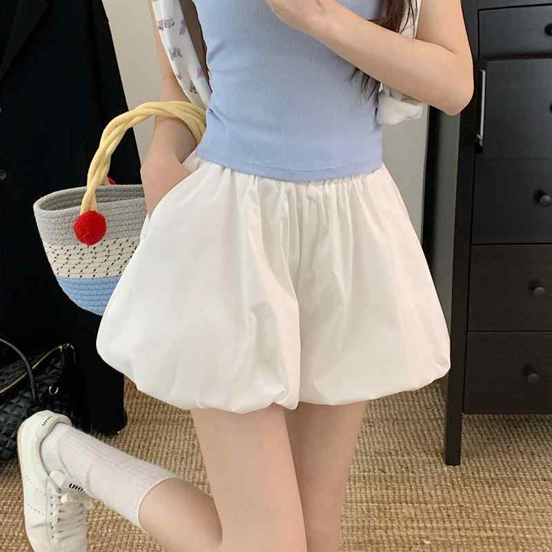 ・素材: シェニール、スパンデックス・パンツ丈: ショート・スタイル: カジュアル・パンツ型: バルーンパンツ・ウエスト: ハイウエスト・厚さ: 薄手・カラー: ブラック、ホワイト・サイズ: S、M、L、XL・テイスト: きれいめ・伸縮性:...