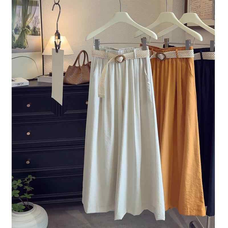 ・主な素材: ポリエステル・素材混率: 30～50%・パンツ丈: フルレングス・スタイル: スカートパンツ・パンツ型: ワイド・ウエスト: ハイウエスト・厚さ: 薄手・カラー: オレンジレッド、アプリコット、ブラック、ダークブルー・サイズ:...