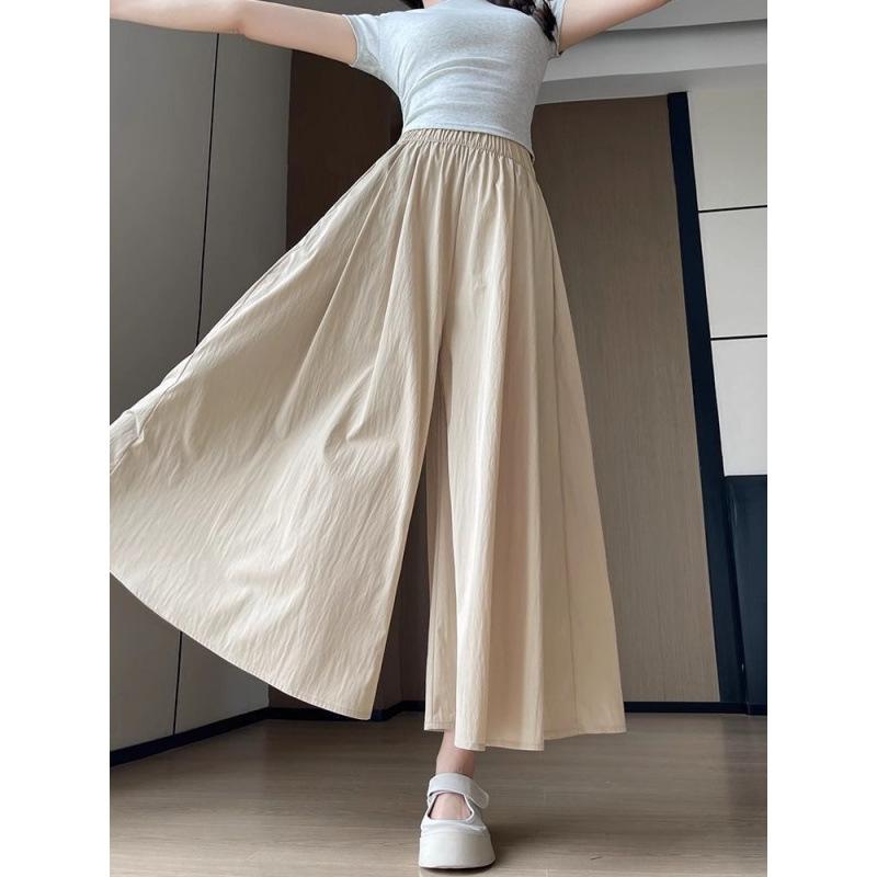 ・素材: ポリエステル・スタイル: プルオーバー・パンツ型: ストレート・パンツ丈: ロング・ウエスト: ハイウエスト・柄: 無地・カラー: 杏色, 麻灰棕, ブラック, グレー・サイズ: S, M, L, XL, 2XL, 3XL, 4X...