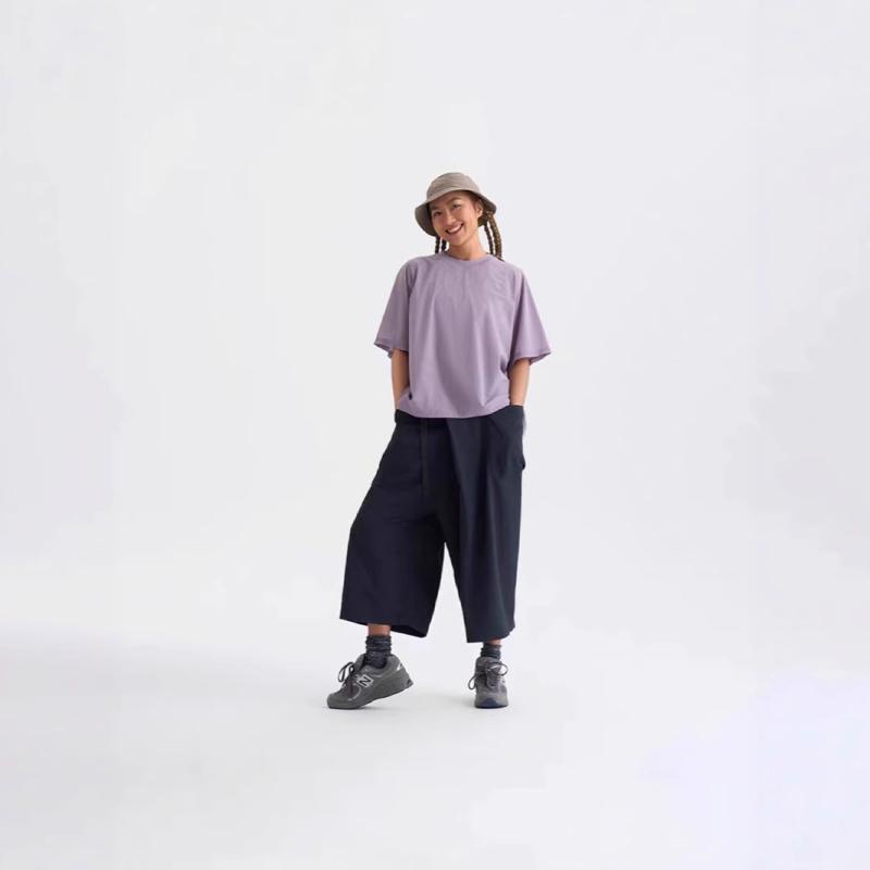 ・項目名: 素材・値: ナイロン・項目名: スタイル・値: カジュアル・項目名: パンツの長さ・値: 7分丈・項目名: パンツのタイプ・値: ワイドレッグ・項目名: ウエスト・値: ハイウエスト・項目名: 厚さ・値: 薄手・項目名: 特徴・...