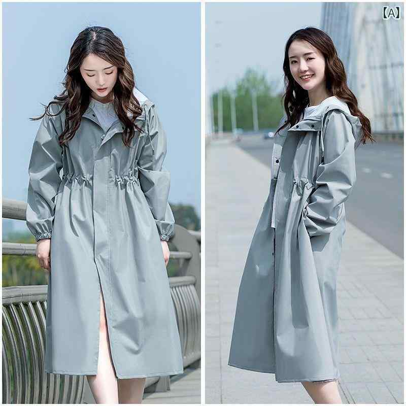 ・カテゴリ: 雨披・スタイル: 百搭・主な素材: 涤纶布・防水層: TPU・布料厚さ: 16・対象: 成人・使用人数: 1人・厚み: 常规・毛重: 350g・カラー展開: 金属灰、卡其色、秘鲁青、香芋紫、粉色・サイズ展開: M、L、XL、XXL
