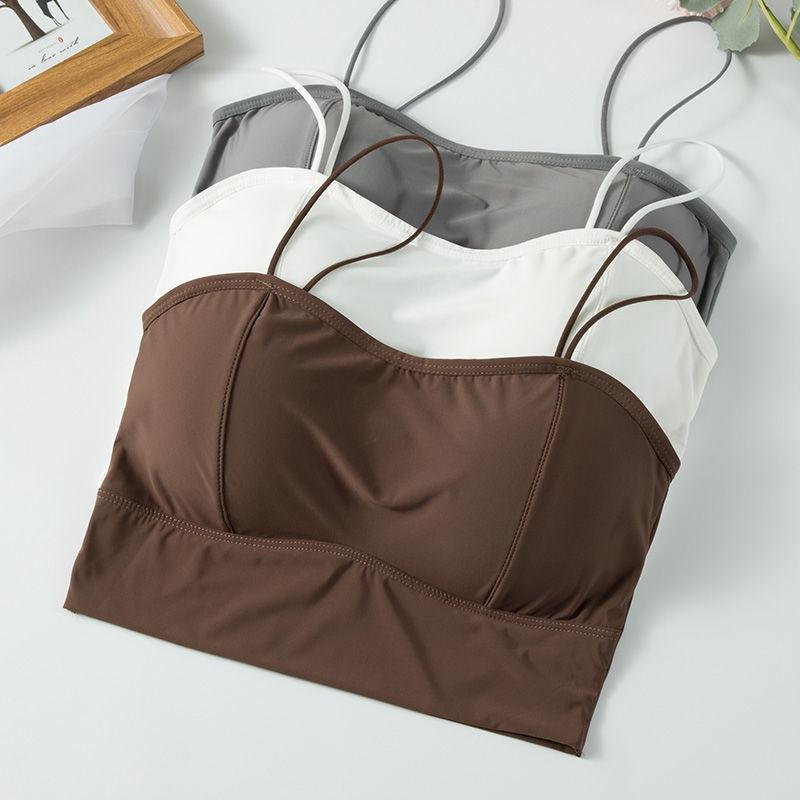 ・カテゴリ: ブラトップ/チューブトップ・素材: ナイロン・機能: 着やせ,シームレス,通気性,美背,ずれ防止・着丈: 短め・カラー: グレー,ブラック,ホワイト,コーヒー・サイズ: フリーサイズ(40-60kg),LLサイズ(60-70k...