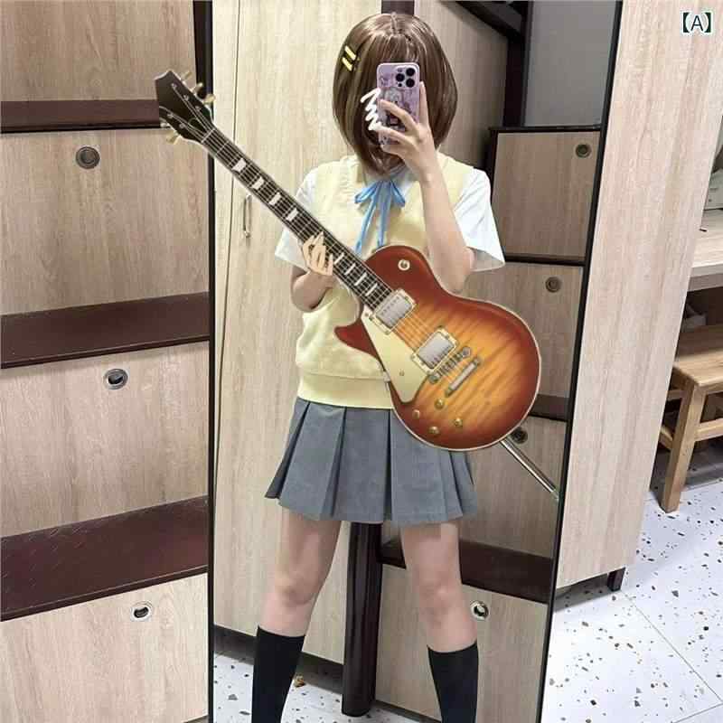 ・カテゴリ: 休闲套装・スタイル: 清新甜美、学院风・主な素材: ポリエステル100%・袖丈: 五分袖・カラー展開: 全セット黄色ベスト+短袖+青いネックロープ+グレー裙、三点セットミルク黄色ベスト+短袖+青いネックロープ、ミルク黄色ベスト...
