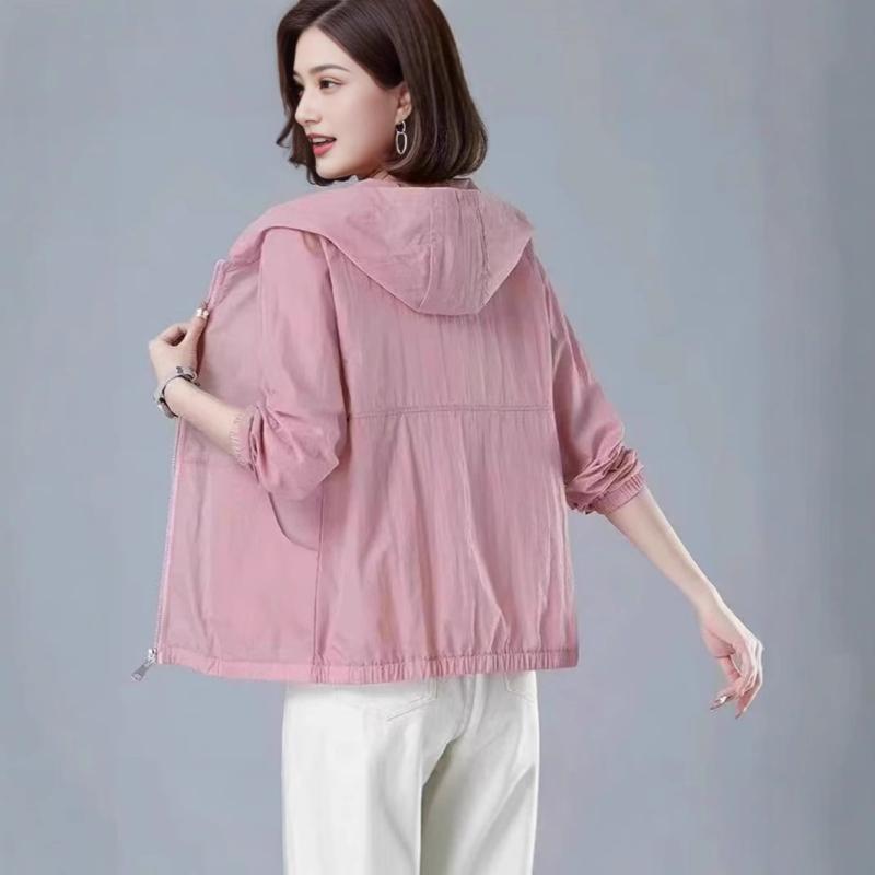 ・素材: 錦綸・フィット: ゆったり・構成: 単品・厚さ: 中程度・着丈: 普通(50cm超～65cm以下)・袖丈: 長袖・袖のタイプ: レギュラー・ネックライン: フード付き・デザイン: 配色・スタイル: 通勤・前立て: シングルブレスト...