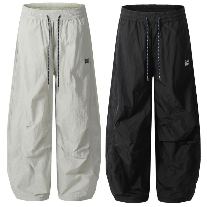 ・カテゴリ: カジュアルパンツ・スタイル: ストリートファッション・パンツのタイプ: ストレート・股下: フルレングス・ウエスト: ミドルウエスト・ベルト: 有り・フロント: ドローストリング・厚さ: 普通・柄: 無地・誤差範囲: 1-3c...