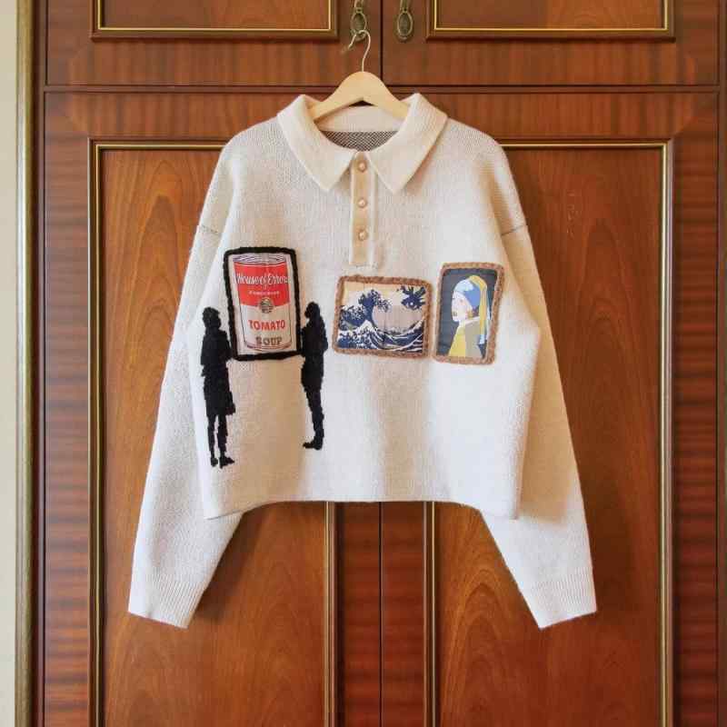 ・スタイル: プルオーバー・タイプ: ルーズ・襟の形: 襟付き・袖丈: 長袖・厚さ: 普通・スタイル: ストリート・デザイン: プリント・対象年齢: 18-24歳・在庫: 有り・対象: ティーン・素材: ポリエステル繊維・主な生地の構成: ...