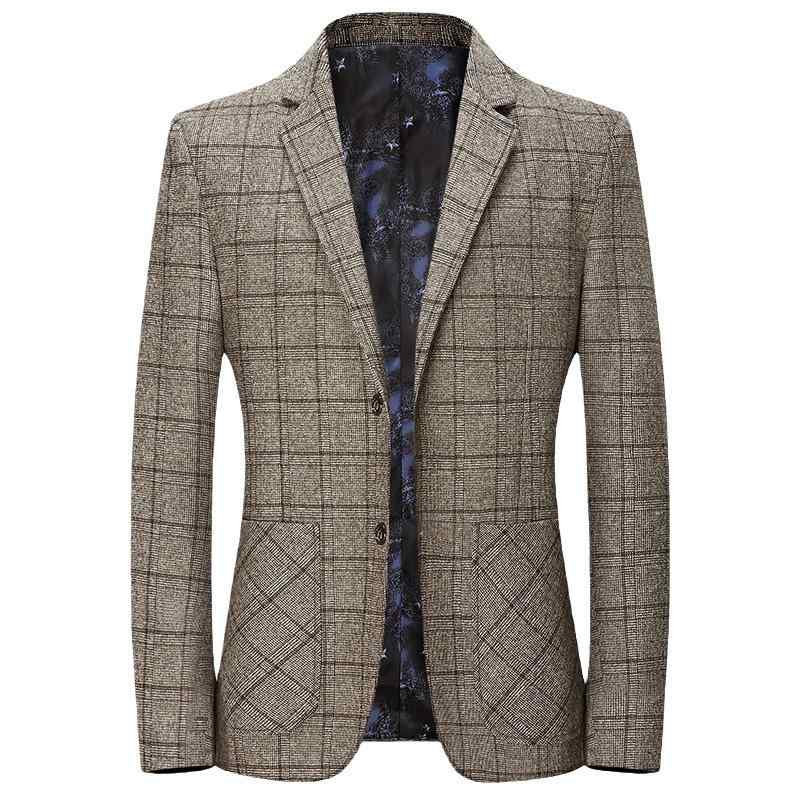 ・素材機能: 耐摩耗性、イージーケア、高堅牢度・カテゴリ: 紳士服・対象: 35歳以上のビジネスマン・フィット: スリム・襟の形: スーツ襟・フロント: シングルブレスト、2つボタン・スタイル: ライトビジネス・柄: 格子柄・生地: 化学繊...