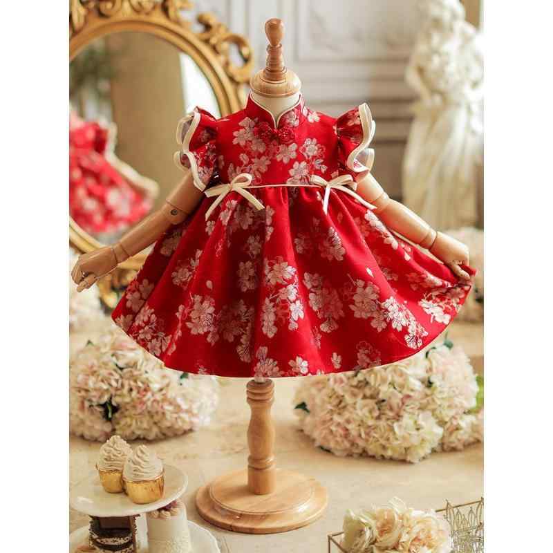 ・商品カテゴリ: 子供用礼服・対象年齢: 3～8歳 (100～140cm)・性別: 女児・実物写真: モデル着用写真・生地加工: プリーツ、コーティング、シャーリング、酵素洗い・要素: プリンセス・針数: 12～14針/3cm・生地: 化繊...