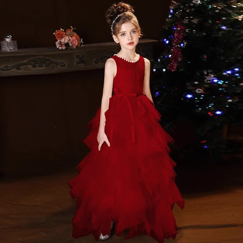 ・商品カテゴリ: 子供用礼服・対象年齢: 3～8歳 (100～140cm)・性別: 女児・画像: モデル着用の実写・スタイル: プリンセス・要素: 欧米・生地: 化学繊維混紡・主素材: ポリエステル・主素材の含有量: 50%・裏地: ポリエ...