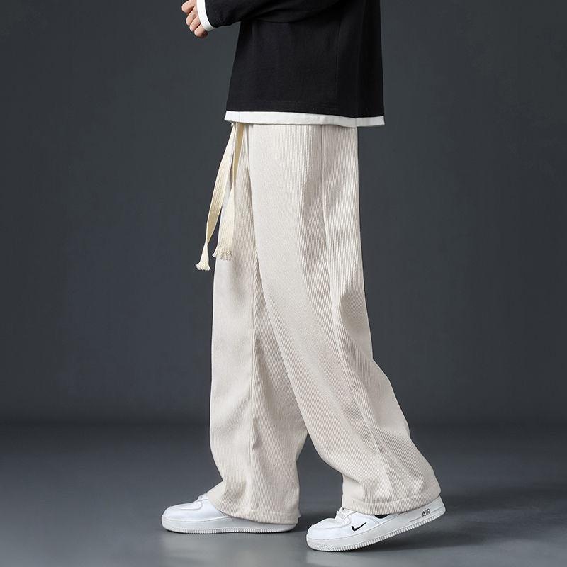 カテゴリ: カジュアルパンツ スタイル: ヒップホップ パンツ丈: 長ズボン フィット: ルーズ ウエスト: ミドルウエスト ベルト: 有り フロント: 紐 厚さ: 厚手 柄: 無地 対象年齢: 18-24歳, 成人 素材: ポリエステル9...