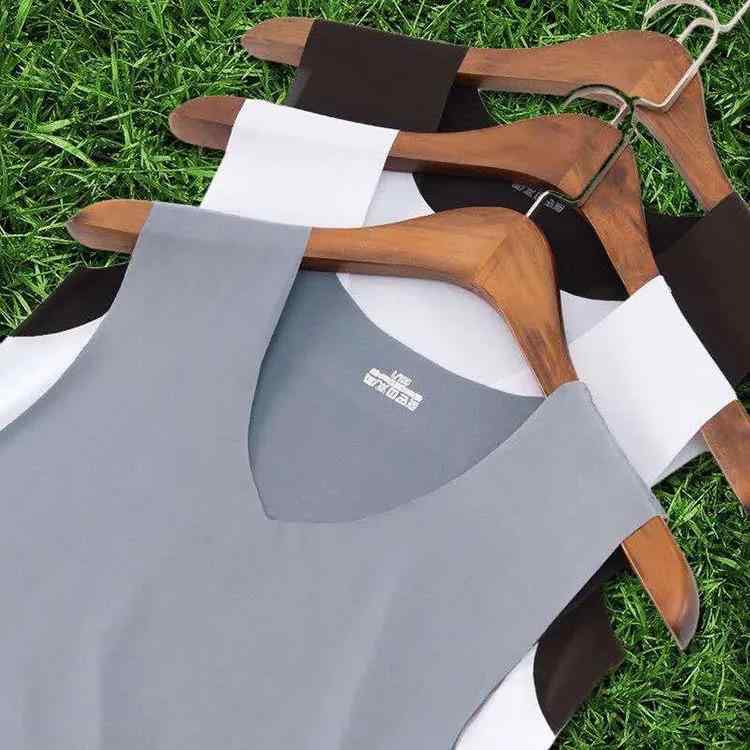 ・素材: ポリエステル・カテゴリ: ワイドショルダータンクトップ・カラー: ホワイト, ブラック, グレー, ダークブルー, レッド・サイズ: L, XL, 2XL, 3XL, 4XL・スタイル: ベーシック・ネックライン: Vネック・生地...