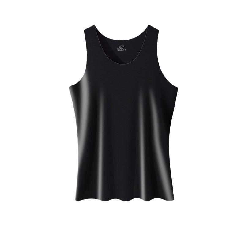 ・素材: レーヨン、ポリエステル、スパンデックス・カラー: ホワイト、ブラック、グレー、ブルー・サイズ: L、XL、XXL、XXXL、XXXXL・スタイル: ベーシック・ネックライン: ラウンドネック・生地の厚さ: 厚手・カテゴリ: キャミソール