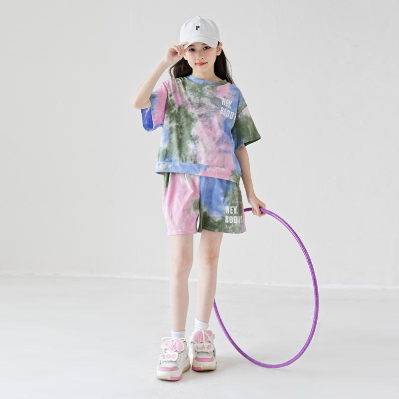 ・対象: 女の子・スタイル: 韓国風・セット内容: パンツ・枚数: 2枚・対象年齢: 中・高学年(8歳以上)・シーズン: 夏・袖丈: 半袖・連帽: なし・パンツ丈: 短パン・生地加工: 柔らか обработка・厚さ: 普通・柄: アルフ...