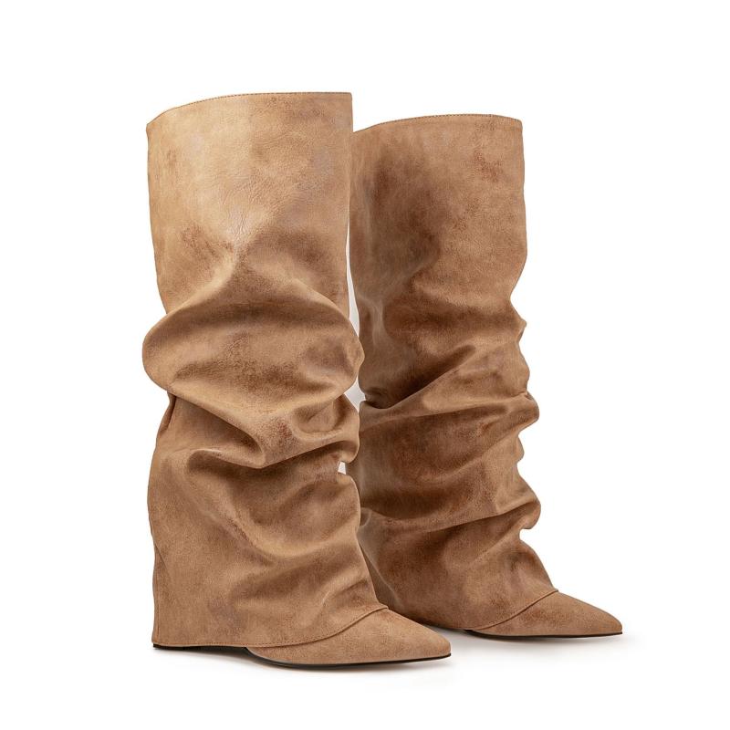 ・商品カテゴリ: ブーツ・対象: 大人・アッパー素材: 人工PU・ソール素材: ゴム・性別: 女性・スタイル: 欧米・つま先の形状: 尖ったつま先・ヒールの形状: ピンヒール・ヒールの高さ: 8cm以上・人気のブーツ: ルーズブーツ・人気の...