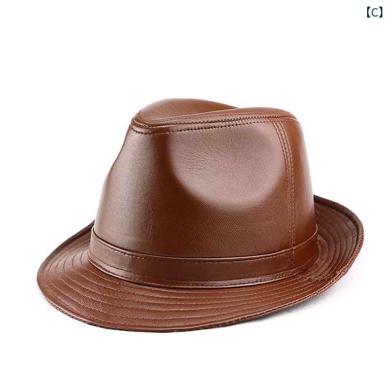 ・商品カテゴリ: 礼帽・素材: 羊皮・帽子の特徴: 防風、防寒、日焼け止め、通気性・帽子のタイプ: 高顶・つばのタイプ: 大つば・カラー: ブラック、ブラウン、黄棕色・サイズ: L（56-57cm）、XL（58-59cm）、XXL（60-6...