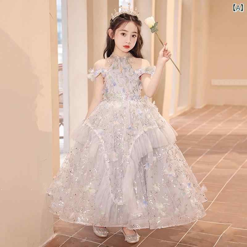 ・カテゴリ: ドレス・対象年齢: 3～8歳 (100～140cm)・性別: 女児・画像: モデル着用写真・シーズン: 冬、春、秋・生地加工: プリーツ、コーティング、シャーリング、酵素洗い・要素: プリンセス・スタイル: プリンセス・縫製基...