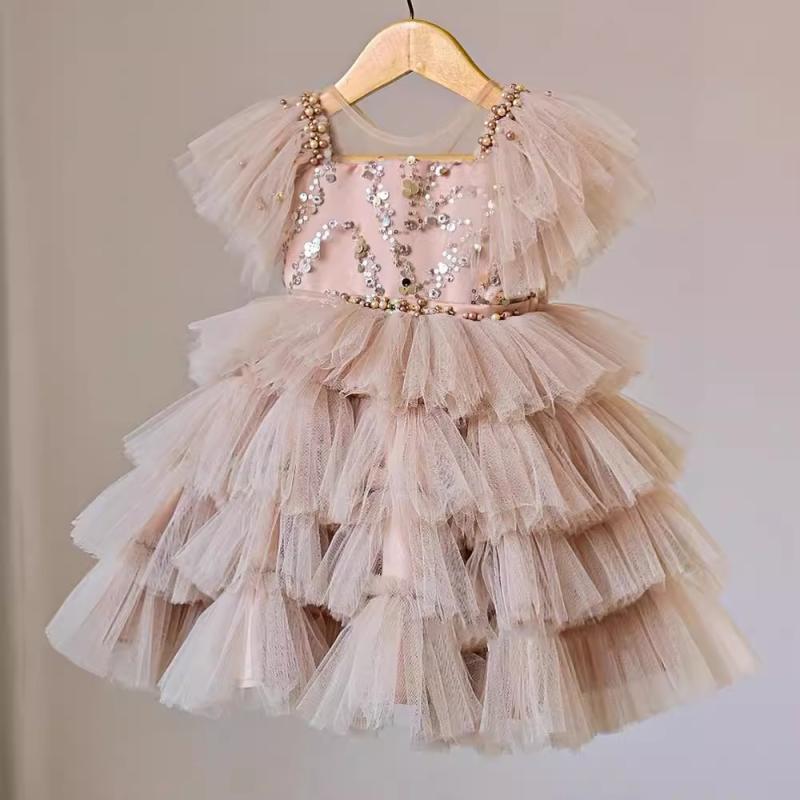 ・カテゴリ: 子供用フォーマルドレス・対象年齢: 3〜8歳 (100〜140cm)・性別: 女児・素材: 化学繊維混紡、ポリエステル・生地: 剪毛・スタイル: プリンセス・色: 画像色・身長: 80cm、90cm、100cm、110cm、1...