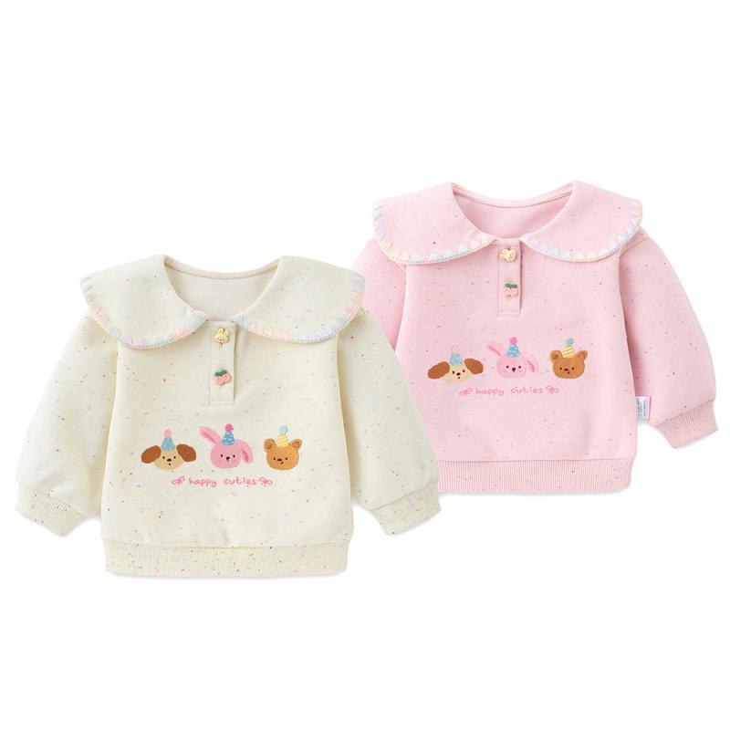 ・項目: 対象・値: 女児・項目: スタイル・値: 韓国風・項目: 対象年齢・値: 乳幼児(1~3歳, 80~100cm)・項目: 袖丈・値: 長袖・項目: 柄・値: 動物, 無地, キャラクター・項目: 要素・値: 田園, キャラクター,...