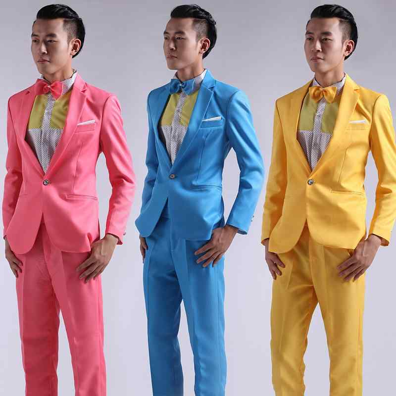 ・カテゴリ: スーツ・スタイル: ファッション, 都市・素材: アセテート繊維・主素材混率: 95%・襟型: ノッチドラペル・版型: スリム・厚さ: 普通・色: レッド, グリーン, ブルー, スイカレッド, イエロー・サイズ: M, L,...