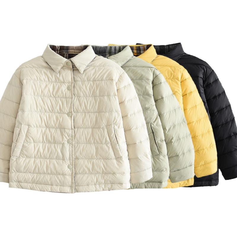 ・性別: 男女兼用・対象年齢: 中高学年 (8歳以上、140cm以上)・スタイル: カジュアル・柄: 無地・素材（表地）: ポリエステル・詰め物: ホワイトダックダウン・ダウン含有量: 86%~90%・生地加工: 柔らか обработка...