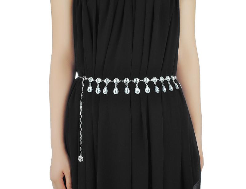 2個セット・素材: 金属、合金・バックル素材: 合金・バックル留め方: フック・カラー: 白K・ベルト幅: 太め（4cm超）・長さ: 100-135cm・スタイル: スイート