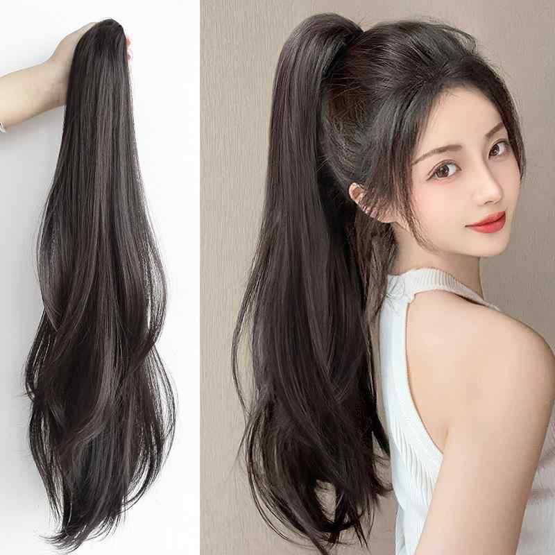 ・スタイル: ポニーテール・対象者: 女性・加工技術: 機械製・染めまたはパーマ: 不可・ヘア素材: 高温ワイヤー・対応肌色: すべての肌色・対応顔型: すべての顔型・カラー: 自然な黒, ライトブラウン, ダークブラウン, 黒に近いブラウ...