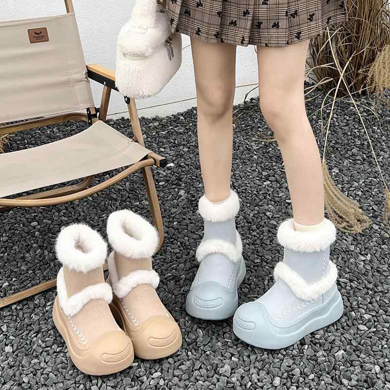 ・商品カテゴリ: 雪地靴・機能: 保温・靴の高さ: 低帮・つま先の形状: ラウンドトゥ・靴底のスタイル: 厚底・スタイル: カジュアル・デザイン: 無地・履き方: スリッポン・対象: 女性・アッパー素材: 合成PU・ソール素材: 複合素材・...