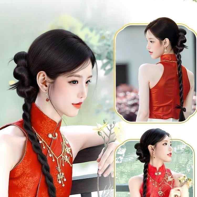 ・素材: 高温シルク・ヘアスタイル: ヘアバンド、ねじり編み・長さ: ショート・対象: 女性・スタイル: ナチュラル・肌色: 全ての肌色に対応・顔型: 全ての顔型に対応・染め/パーマ: 不可・効果: スタイリング、イメージチェンジ・色: ブ...