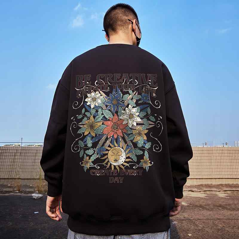 ・スタイル: ストリート・袖丈: 長袖・タイプ: プルオーバー・フード: なし・厚さ: 普通・主な素材: ポリエステル・主な素材の含有量: 31～50%・生地名: ポリエステル・カラー: ブラック、ホワイト・サイズ: M、L、XL、2XL、...