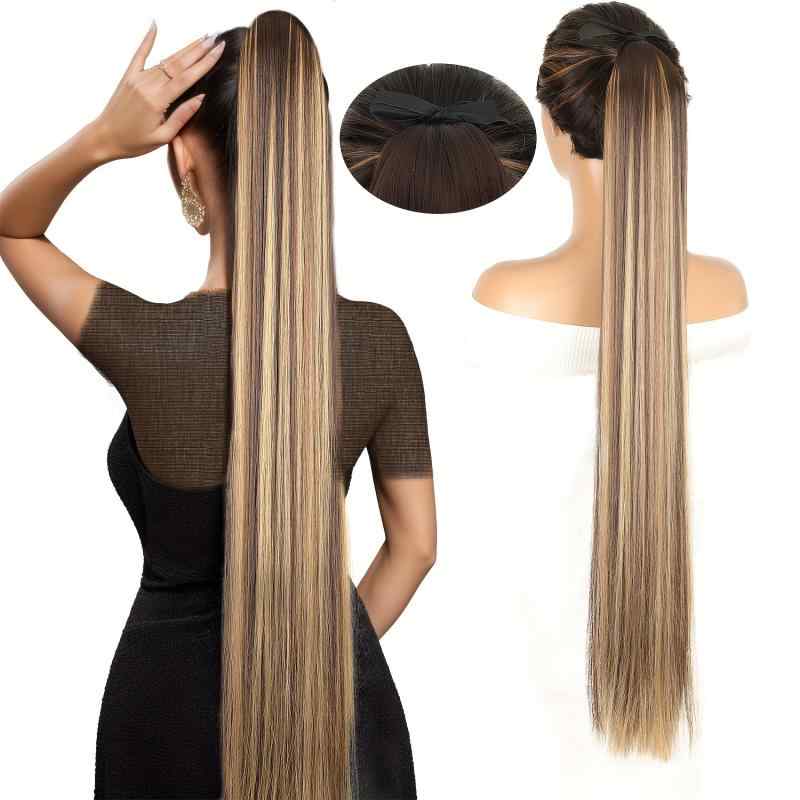 ・カテゴリ: つけ毛・スタイル: ポニーテール・対象: 女性・加工方法: 手作り・ヘア素材: 高温シルク・肌色: 任意・顔型: 任意・カラー: 1B, 4H27, 2-33, 2-30, 4#, 10H24B, 9-18T, GREY, 3...