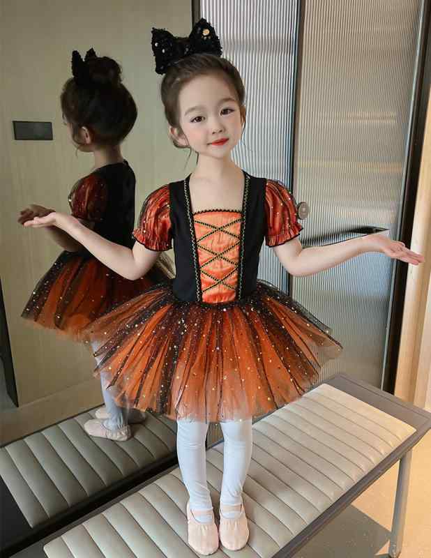 ・商品種類: ダンス衣装・対象: 女の子・ダンスの種類: バレエ・特徴: 運動、セット、レース、漫画、可愛い、リボン、プリント、配色、プリンセス、ネット、開档、欧米・スタイル: スイート・生地: 綿・主な生地の состав: 綿95%・安...